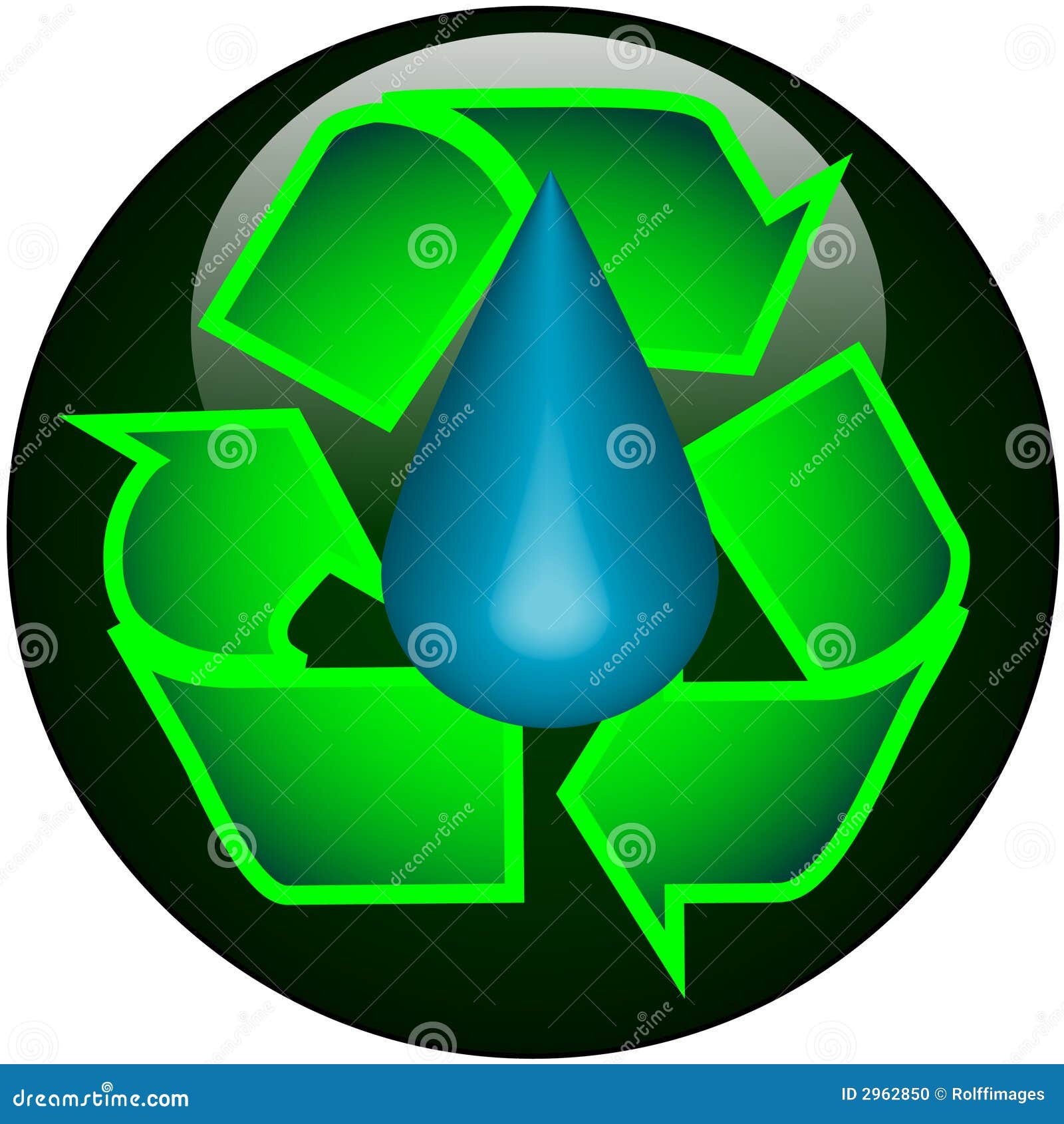 Set Recycle Bin With Recycle, Water Energy, Paper, Battery, Earth ...