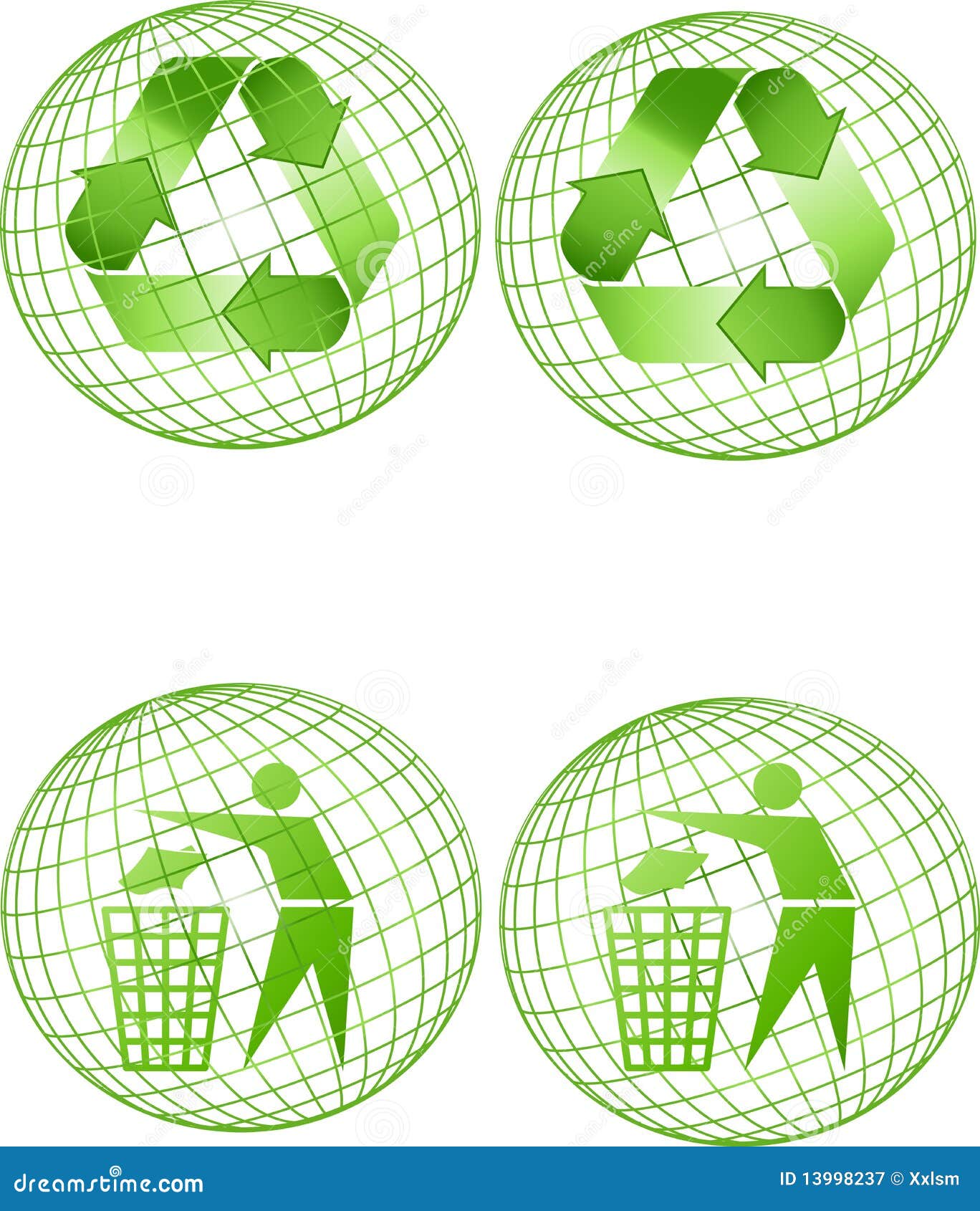 Recycle world stock vector. Illustration of ecology, leave - 13998237