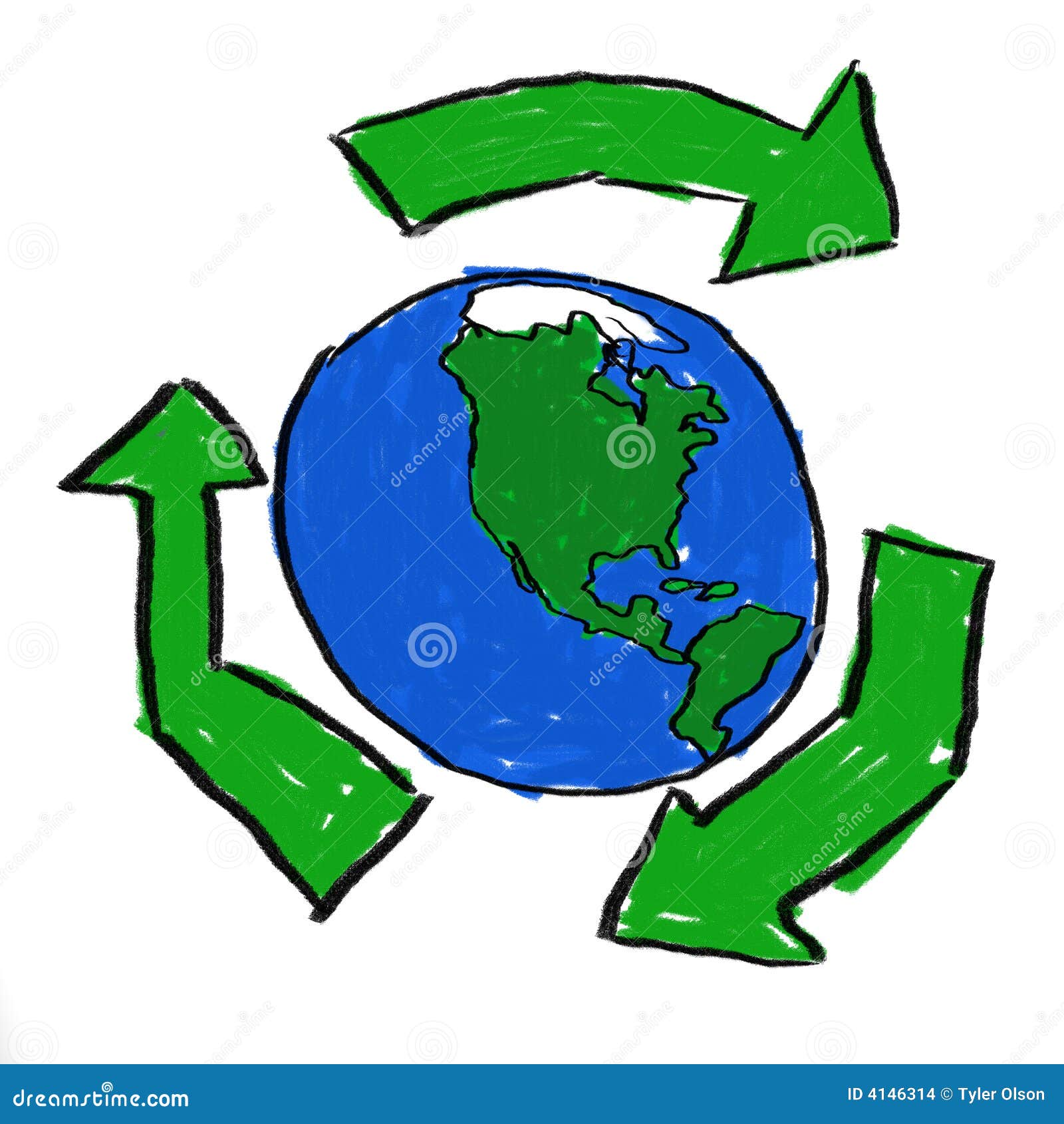 Recycle World stock illustration. Illustration of environmental - 4146314