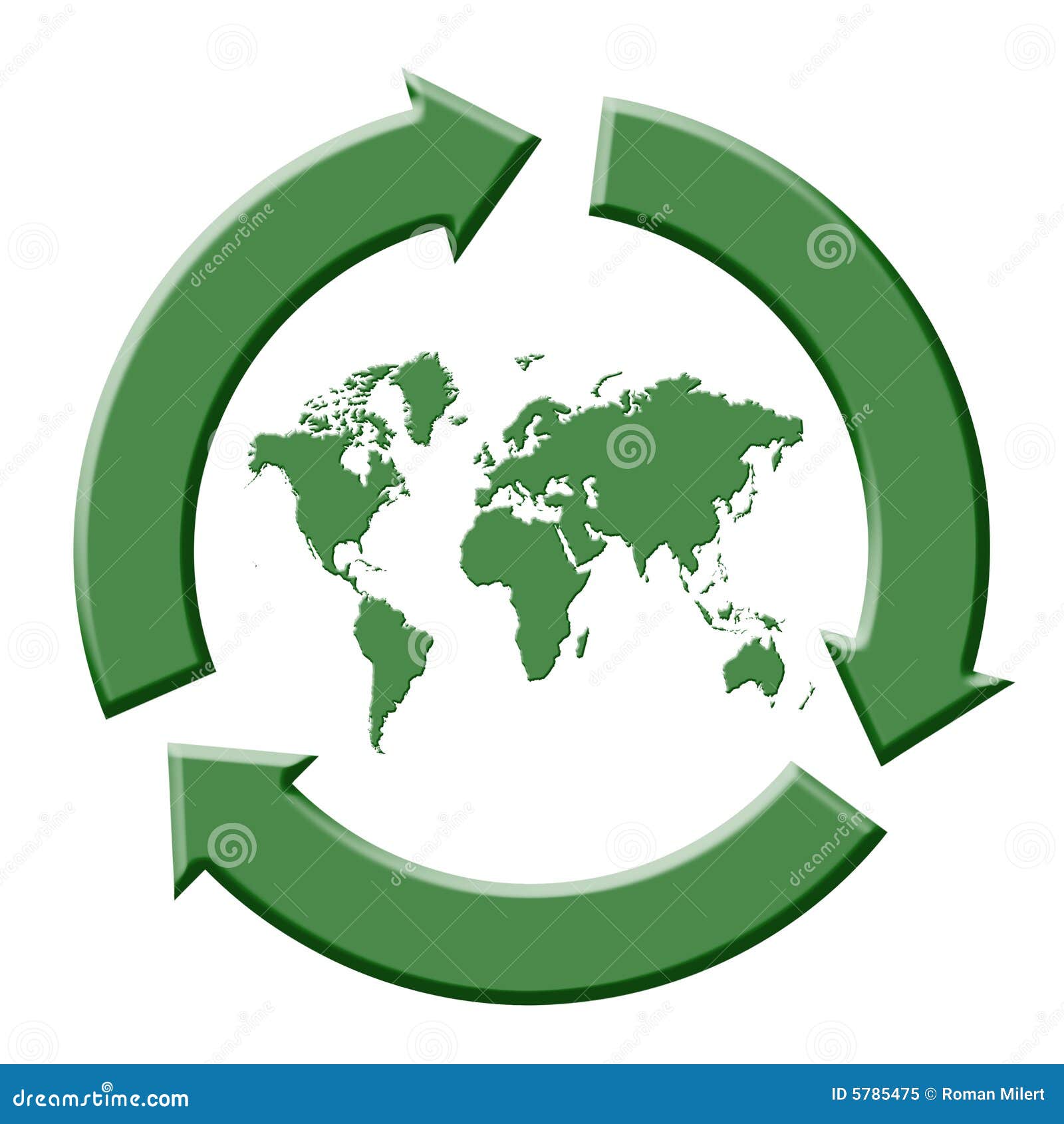 Recycle world stock illustration. Illustration of concept - 5785475