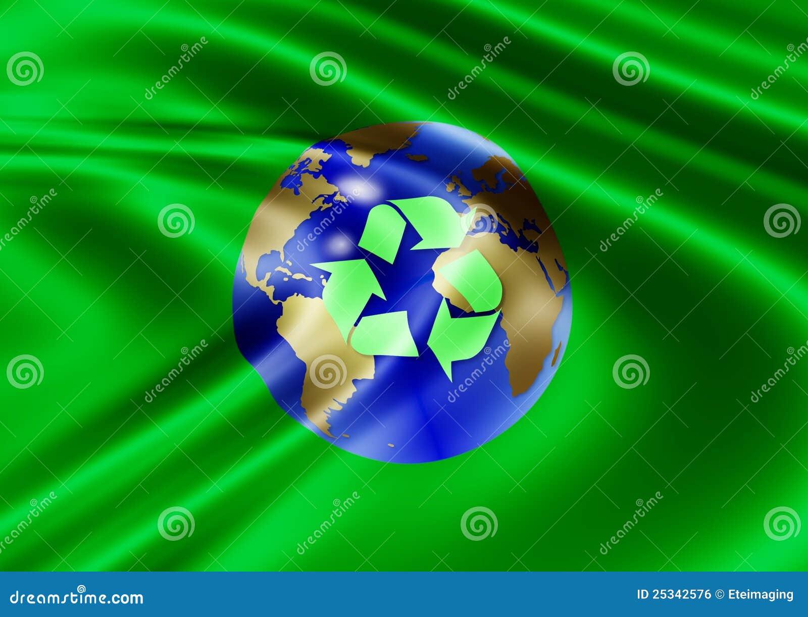 Recycle world flag stock illustration. Illustration of symbol - 25342576