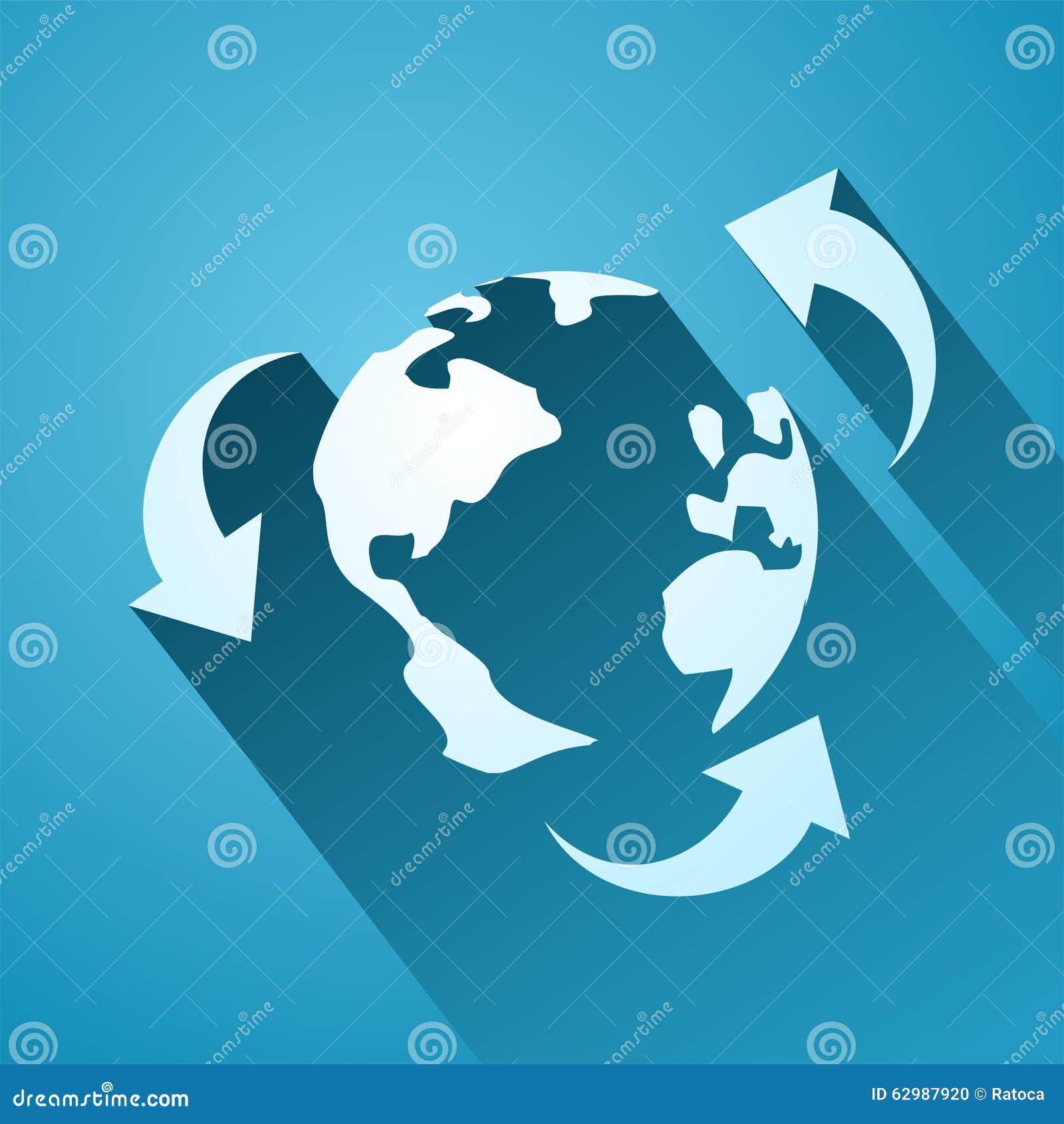 Recycle world sign stock vector. Illustration of symbol - 62987920
