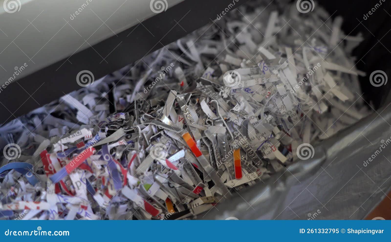 Recycled Bank Card. Recycled Documents Stock Video - Video of bucket ...