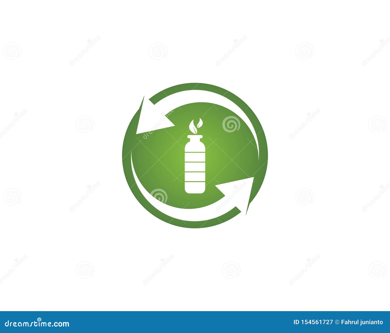 Recycled Bottle Vector Template Logo Stock Vector - Illustration of ...