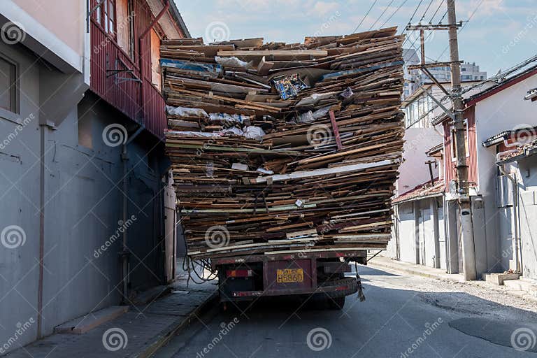 Recycled Building Materials on Truck Editorial Stock Image - Image of ... Recycled Building Materials on Truck Editorial Stock Image - Image of ...