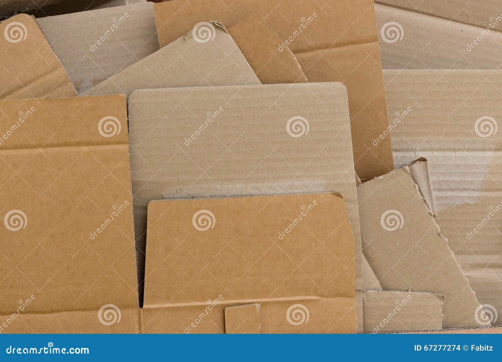 Recycled Cardboard Flattened and Arranged Pile Stock Photo - Image of ...