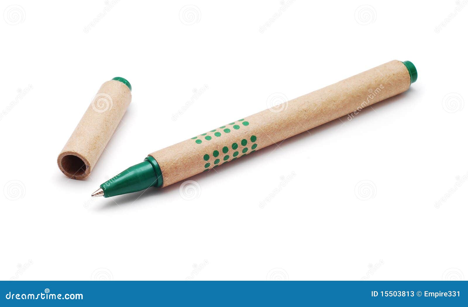 Recycled cardboard pen stock image. Image of recycled - 15503813