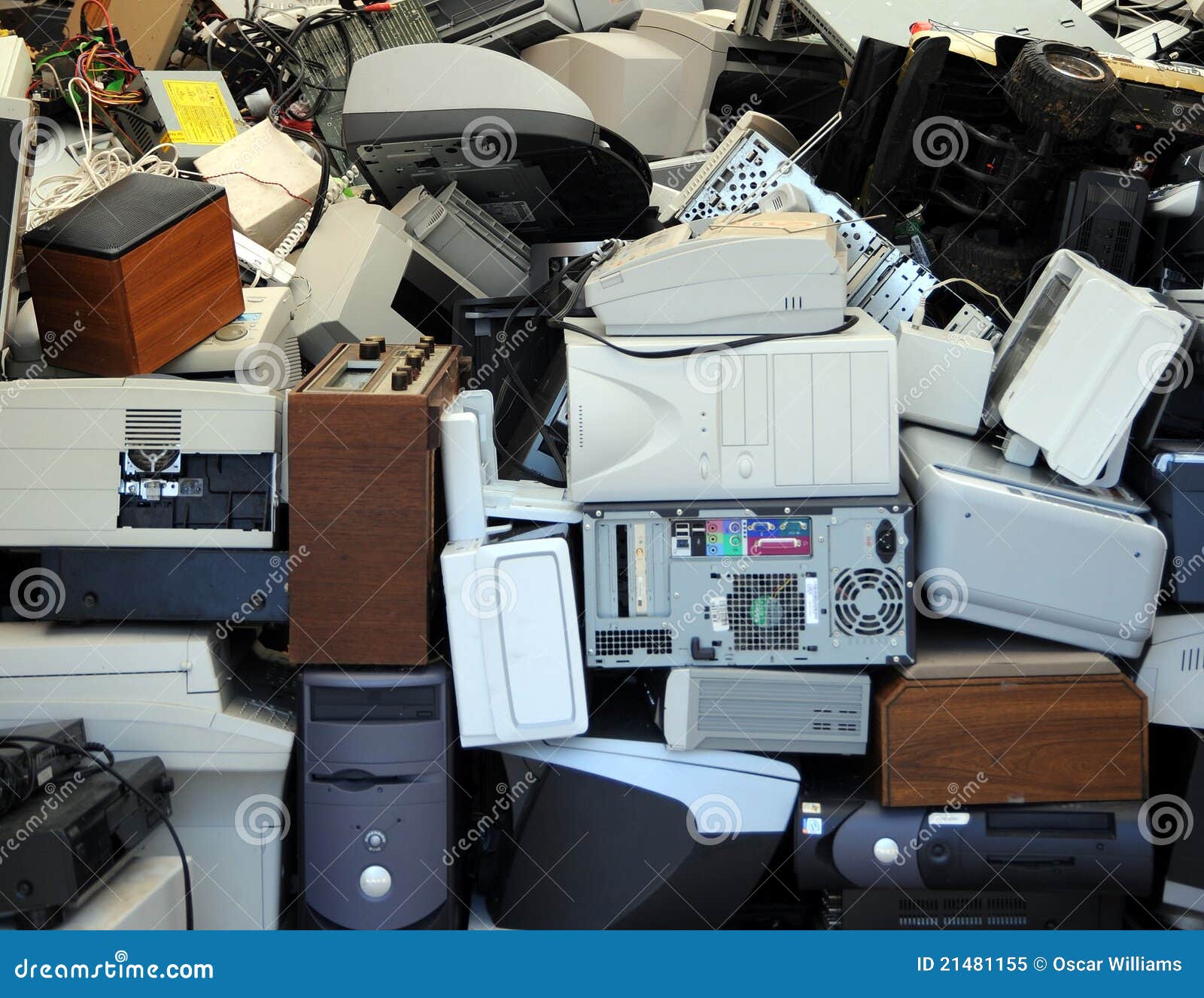 Recycled computers. stock image. Image of discarded, business - 21481155
