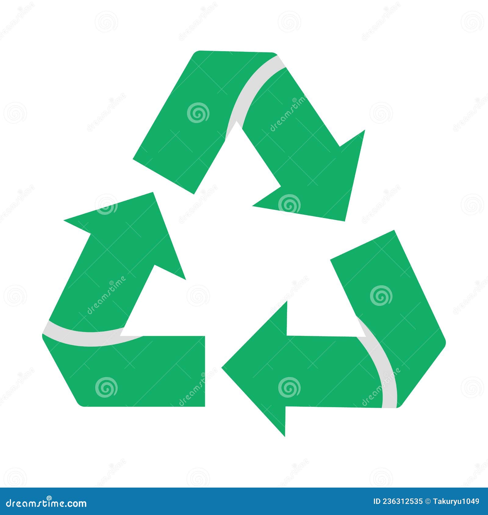 Recycled Mark Icon. Environment Vector. Stock Vector - Illustration of ...