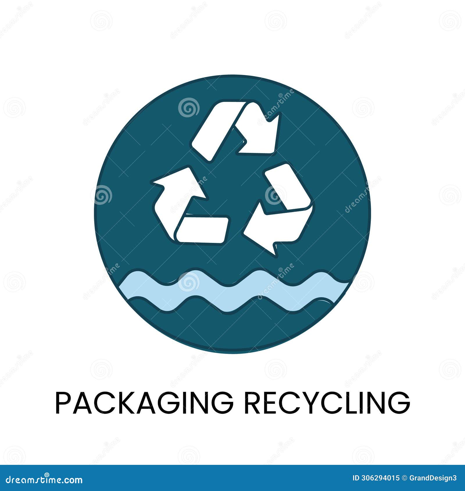 Recycled Packaging, Recycling Vector Line Icon with Editable Stroke for ...