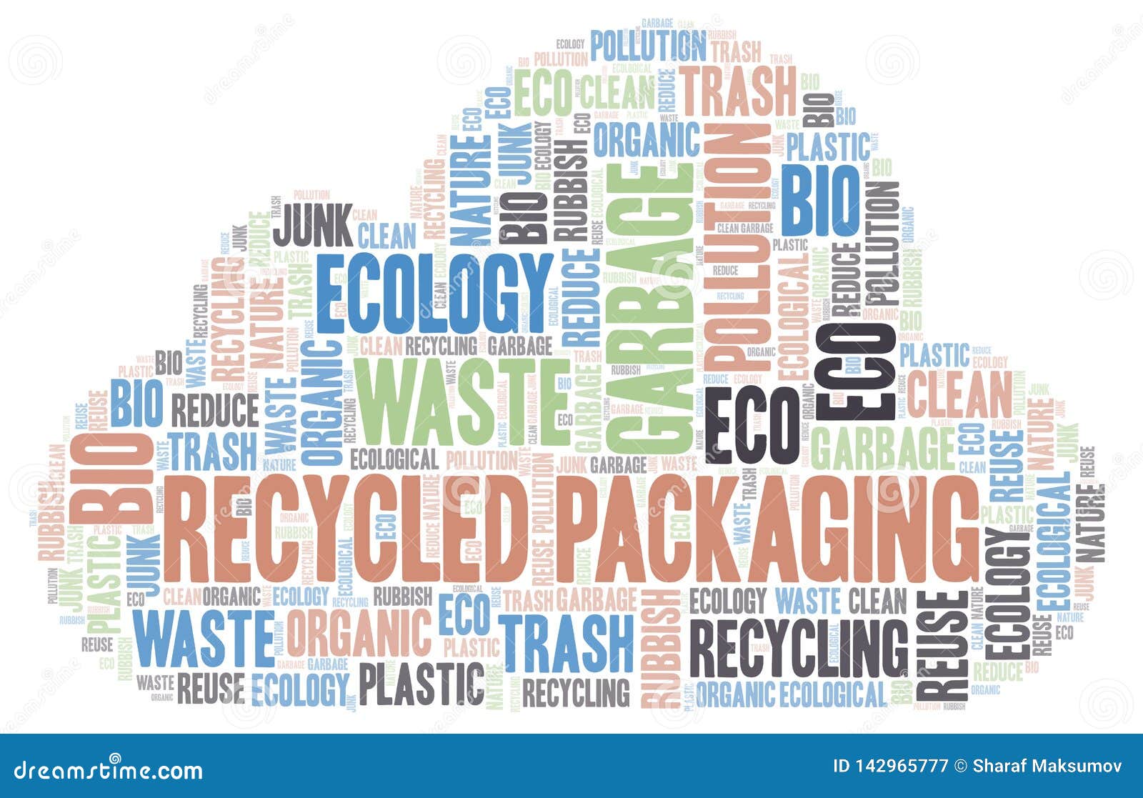 Recycled And Packaging Symbol. Sign For Cargo Cartoon Vector ...