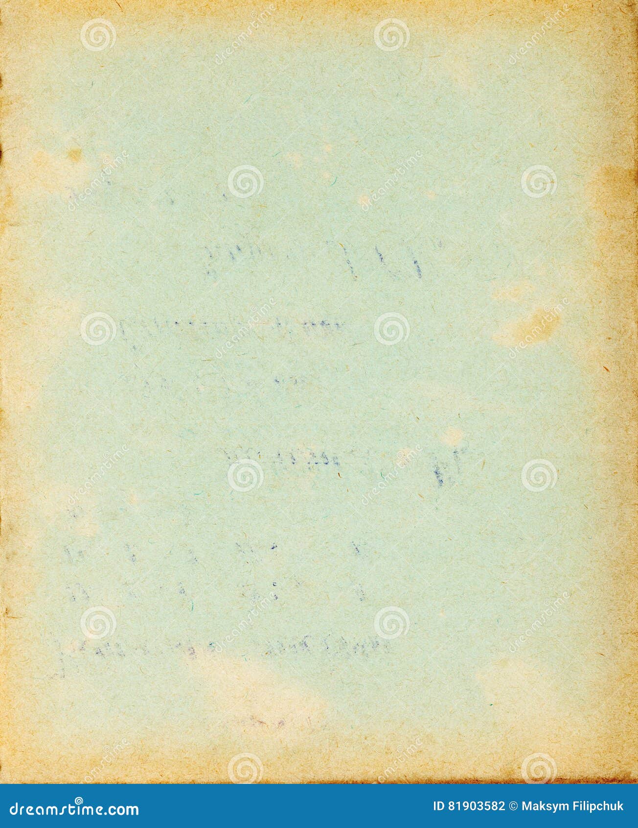 Recycled Paper Cover Page with Stains and Dark Borders Stock Photo ...