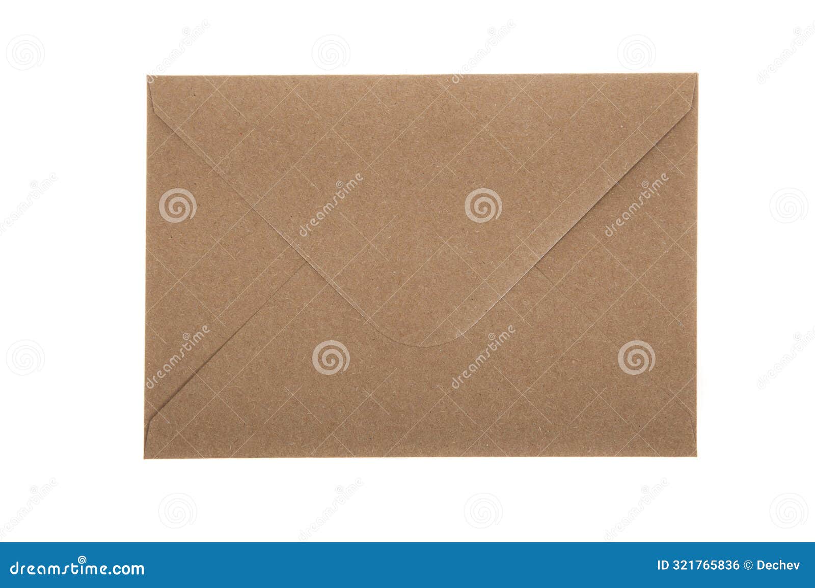 Recycled Paper Envelope, Isolated on White Background Stock Photo ...