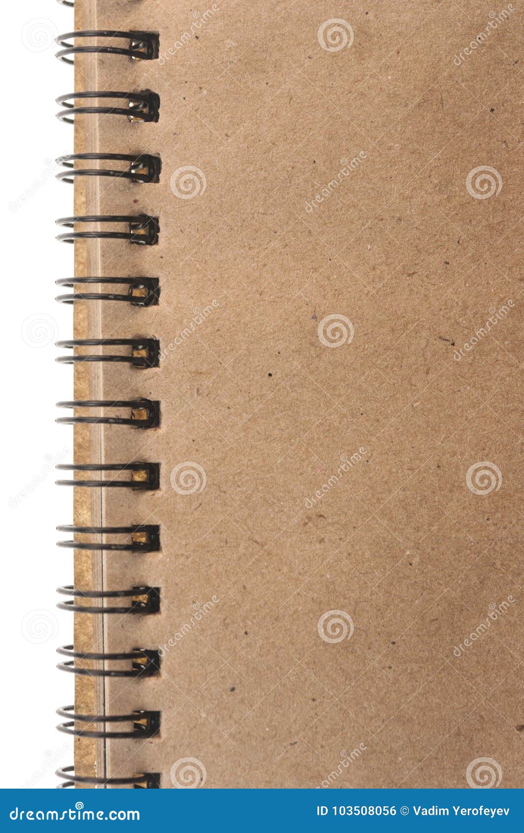 Brown Notebook with Ring Binder Stock Photo - Image of school, clean ...