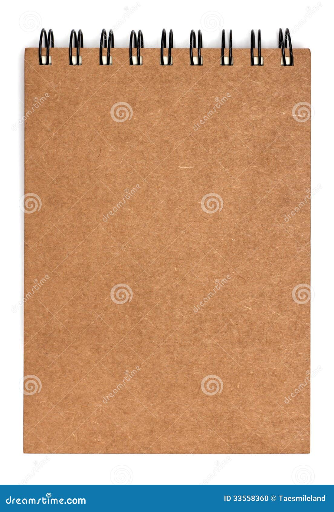Recycled Paper Notebook Front Cover Stock Photo - Image of message ...