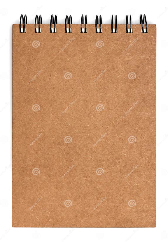 Recycled Paper Notebook Front Cover Stock Photo - Image of message ...