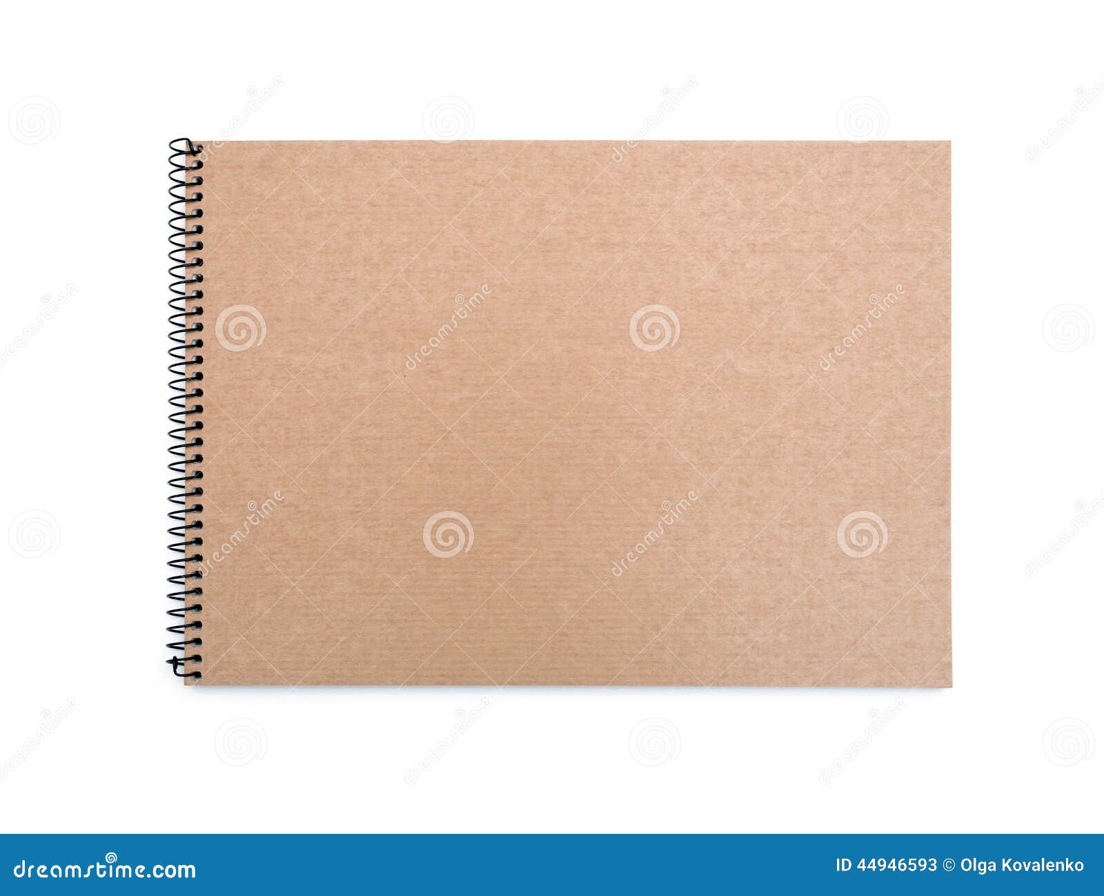 Recycled Paper Notebook Front Cover Stock Image - Image of empty ...