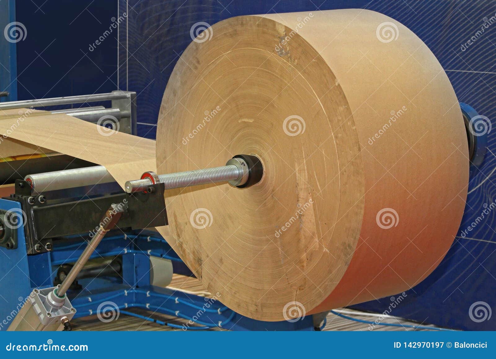 Recycled Paper Roll stock image. Image of industrial - 142970197