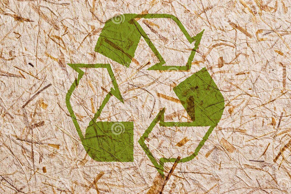 Recycled paper symbol. stock image. Image of material - 15829239