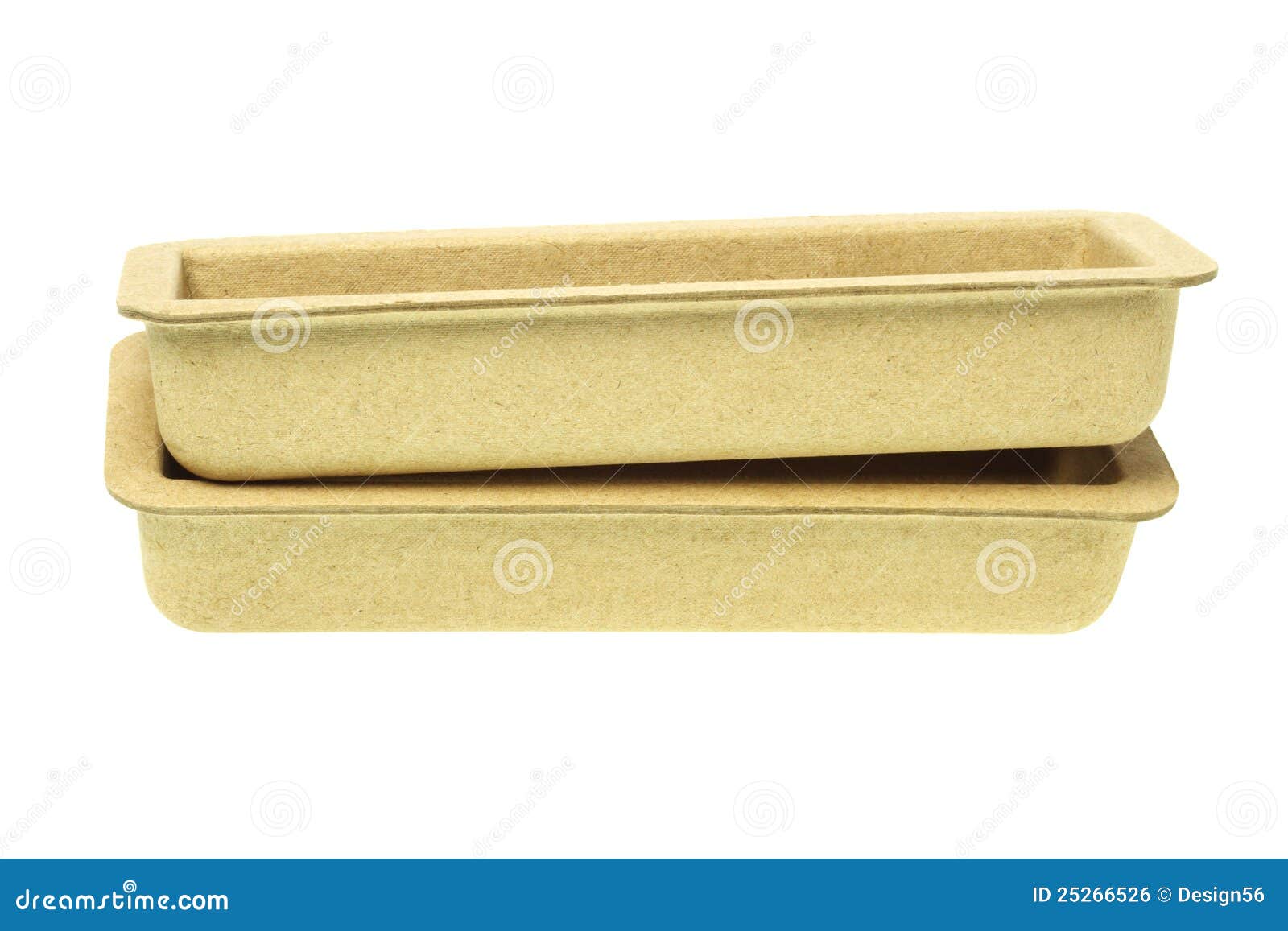 Recycled Paper Trays stock photo. Image of fibre, rectangle - 25266526