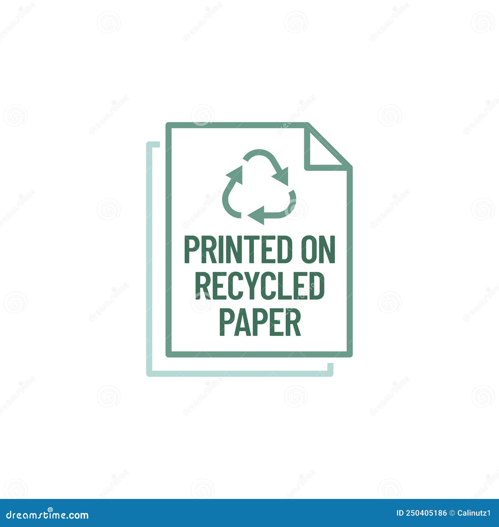 Recycled Paper Vector Icon Logo Badge Stock Vector - Illustration of ...