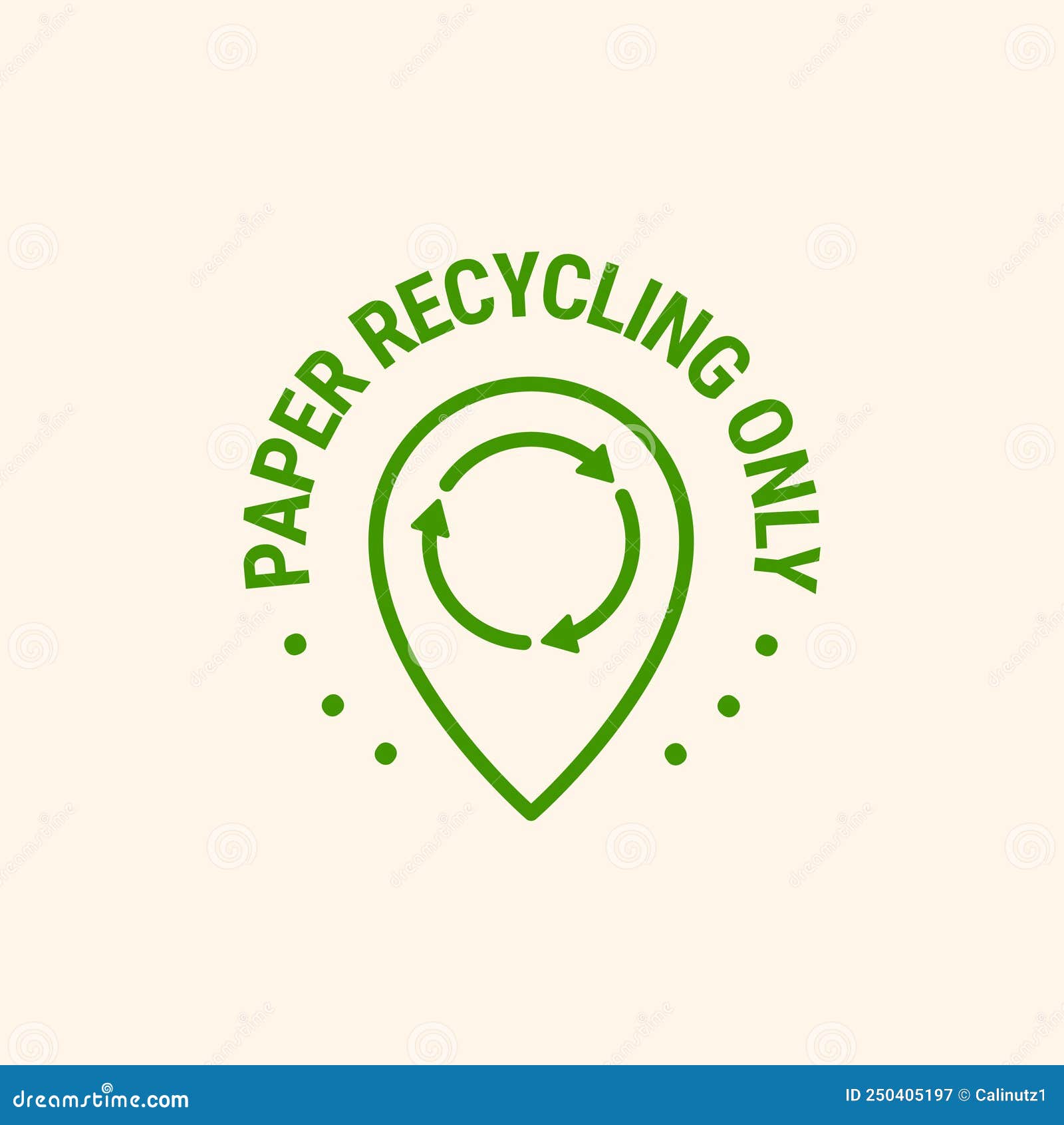 Recycled Paper Vector Icon Logo Badge Stock Vector - Illustration of ...