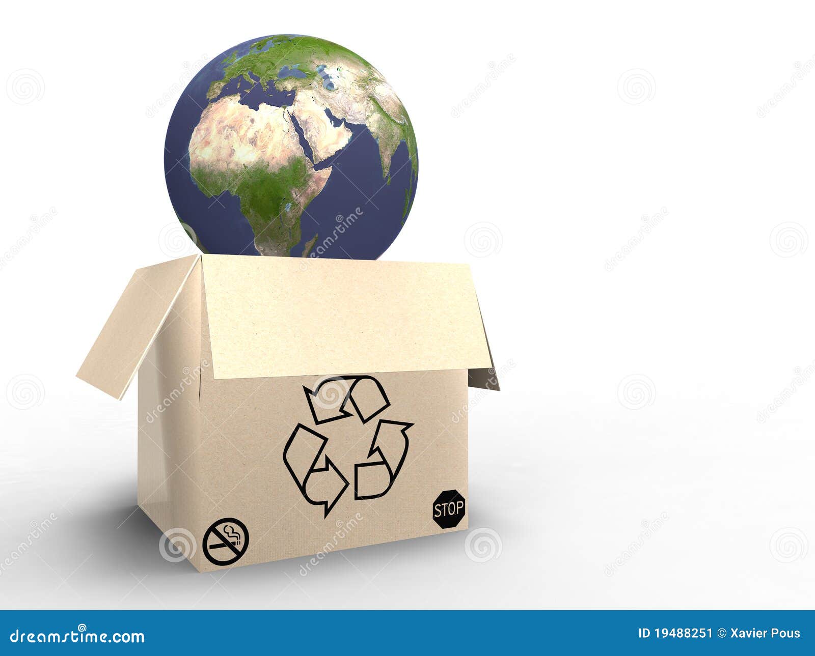 Recycled planet earth stock illustration. Illustration of nature - 19488251