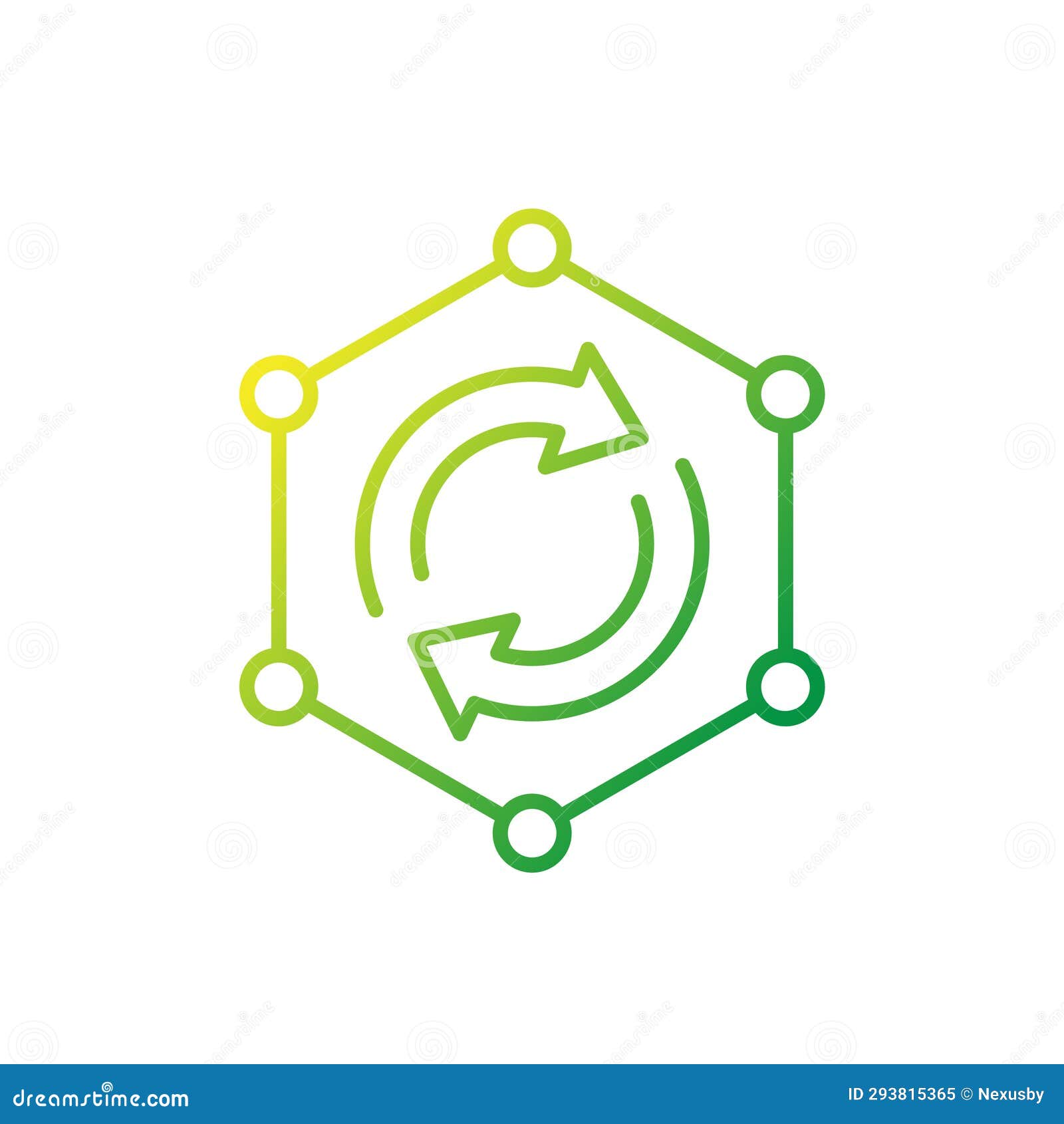 Polymer Icon With A Molecule Vector Illustration | CartoonDealer.com ...