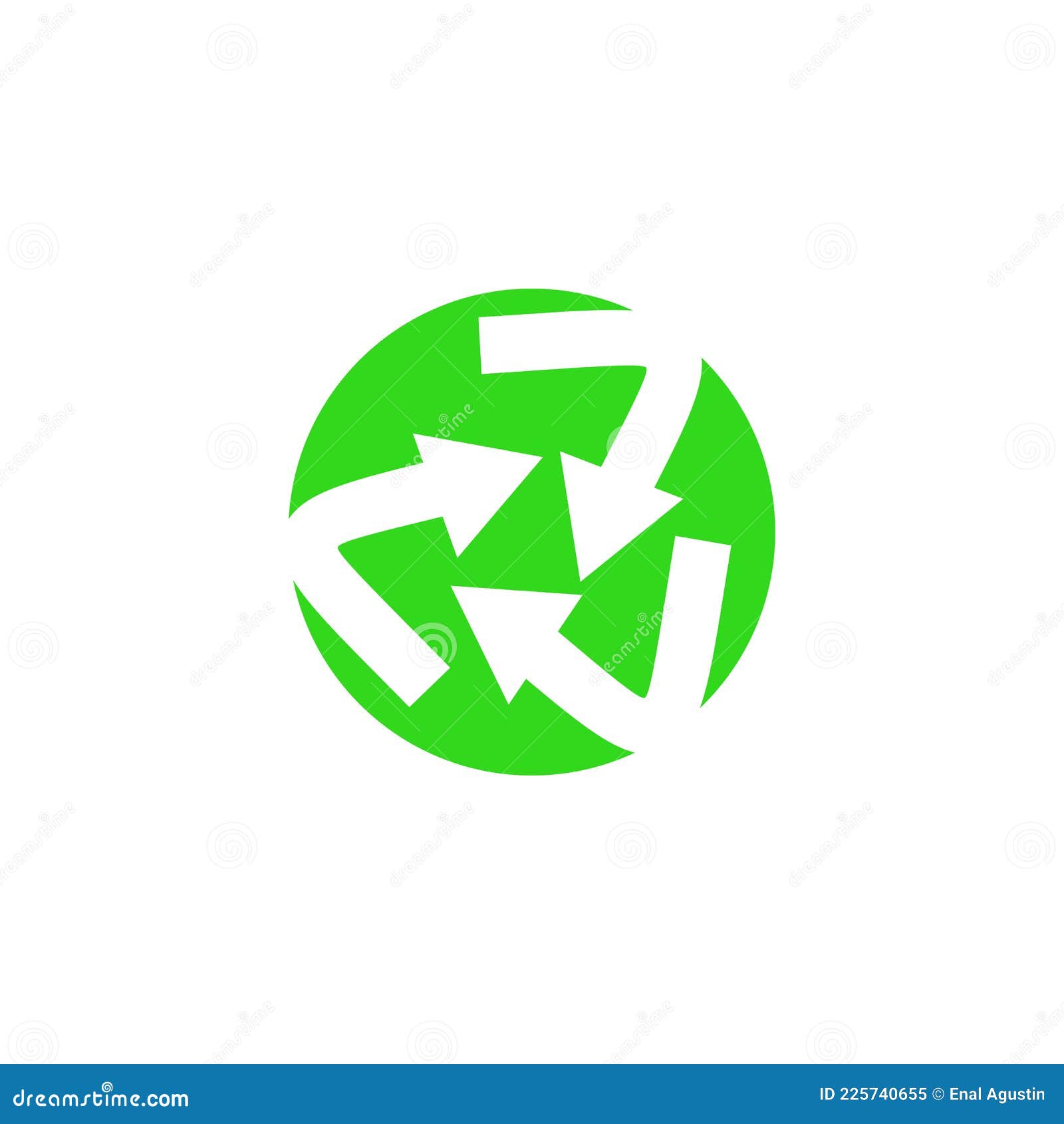 Recycled Product Logo Design Template Stock Vector - Illustration of ...