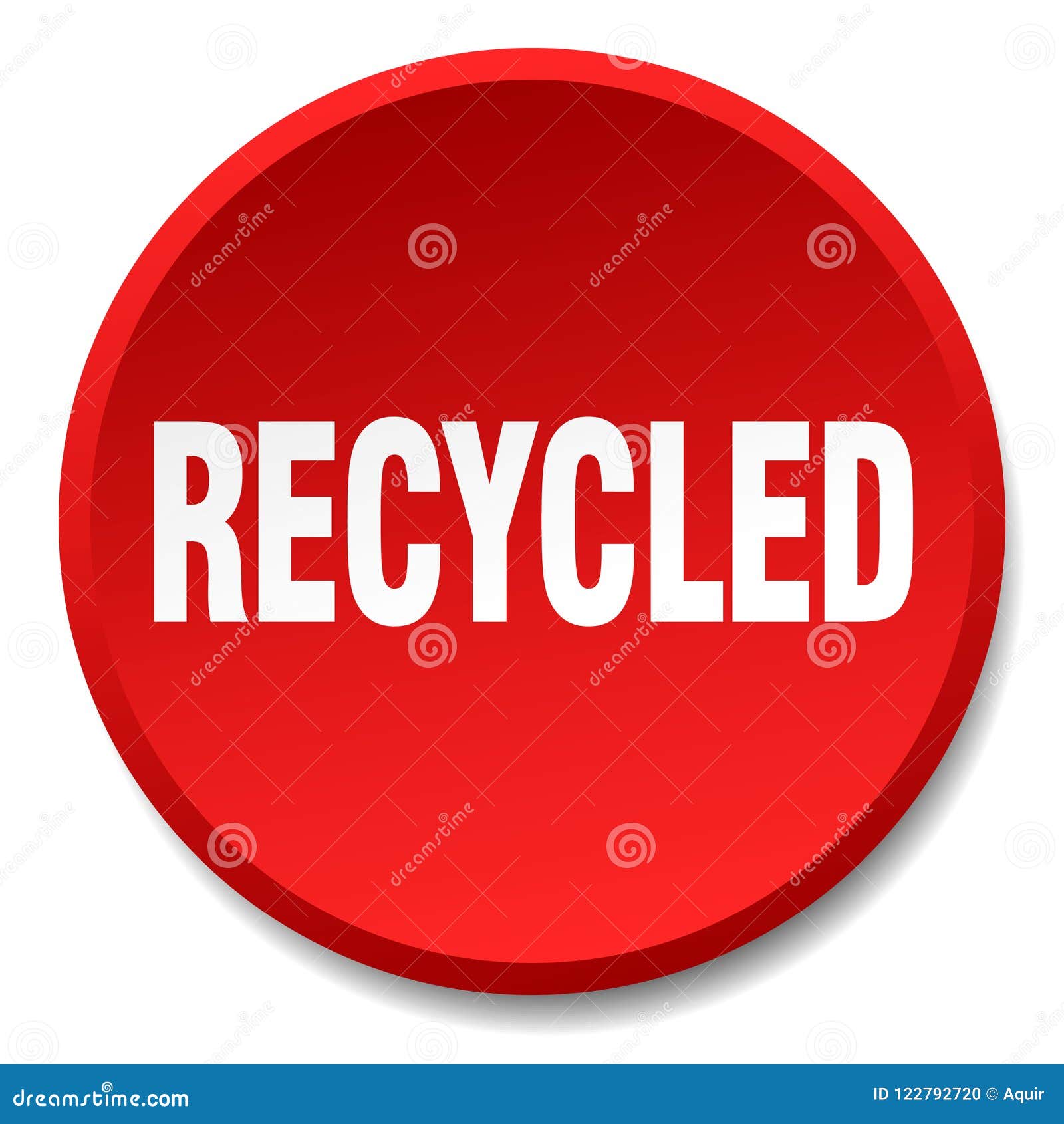 Recycled button stock vector. Illustration of graphic - 122792720