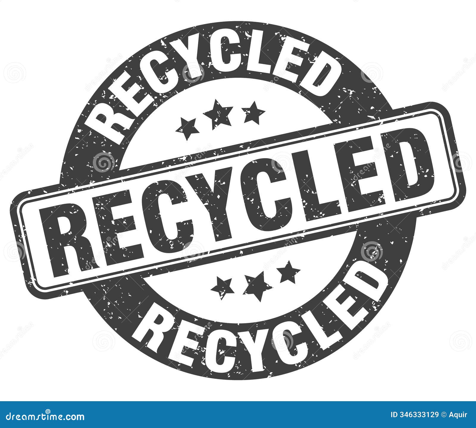 Recycled Stamp. Recycled Label. Round Grunge Sign Stock Vector ...