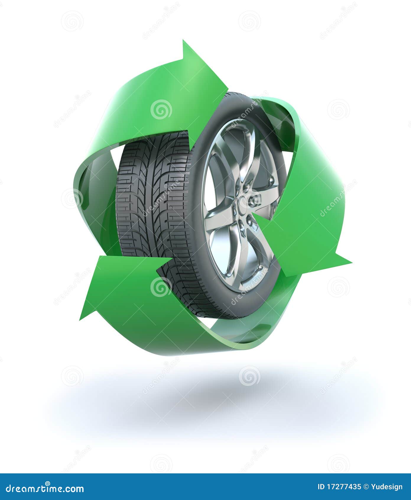 Recycled tire stock illustration. Illustration of wheel - 17277435