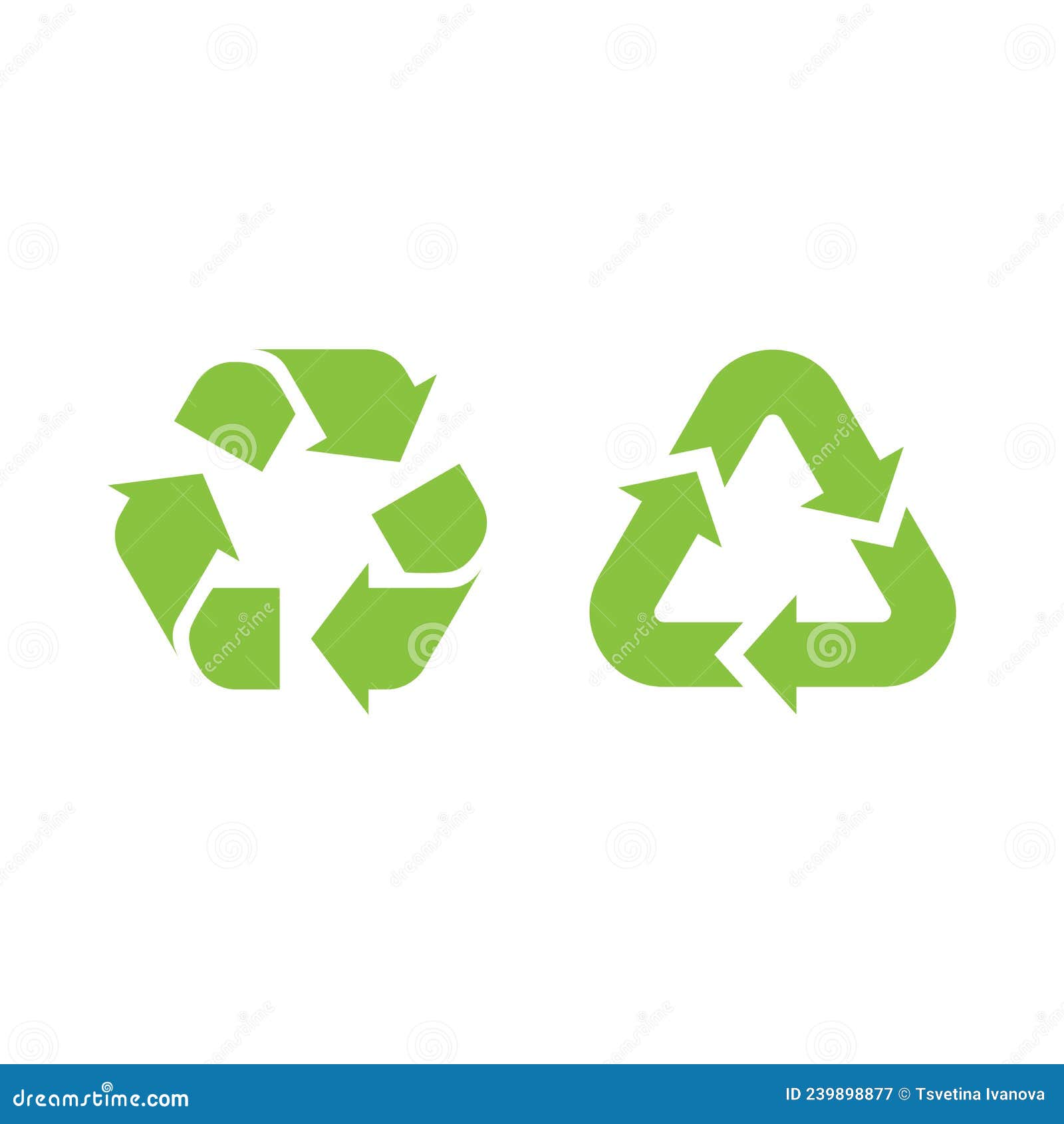 Recycled Triangle Arrows Filled Vector Icon Stock Vector - Illustration ...