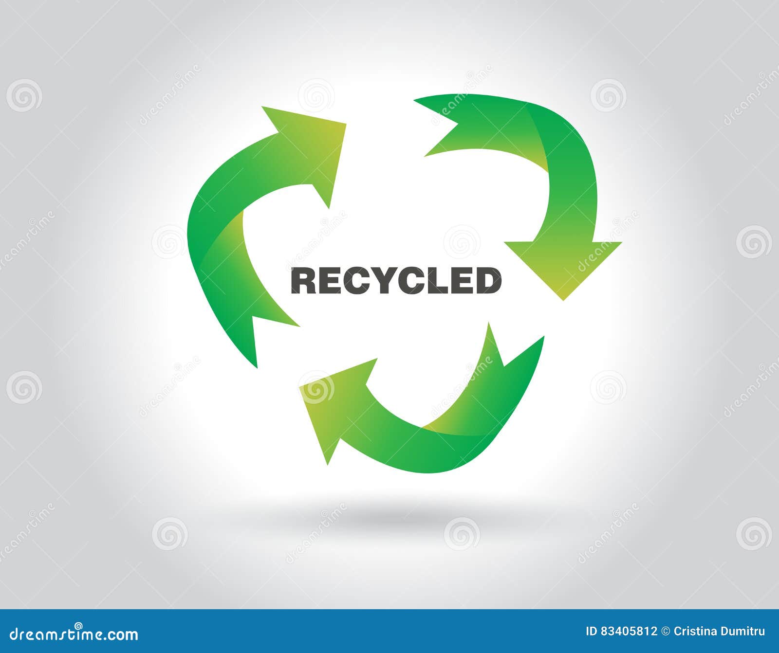 Recycled vector icon stock vector. Illustration of organic - 83405812