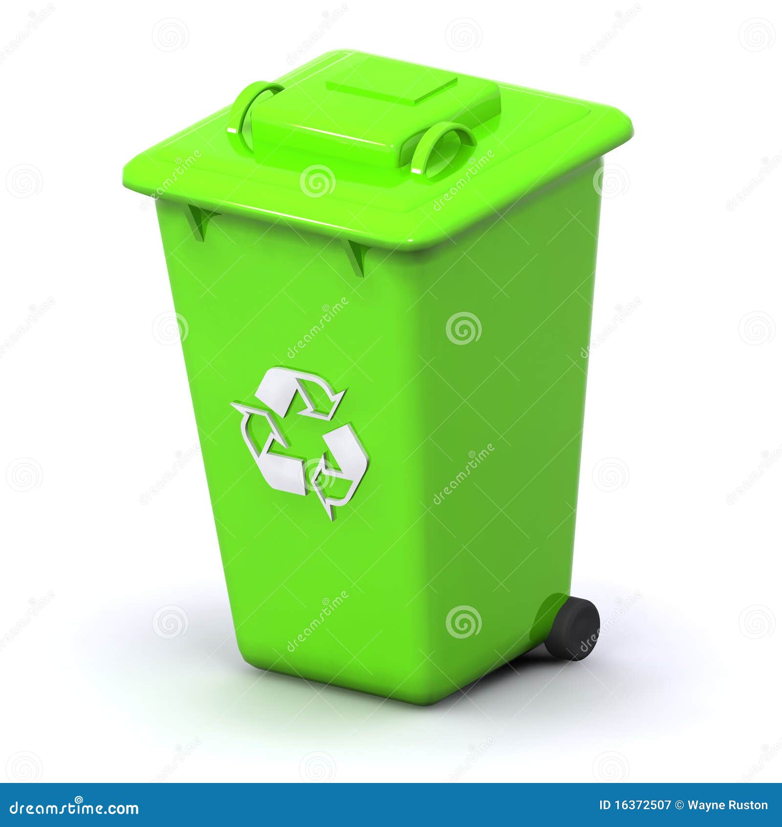 Recycleer Bak stock illustratie. Illustration of groen - 16372507