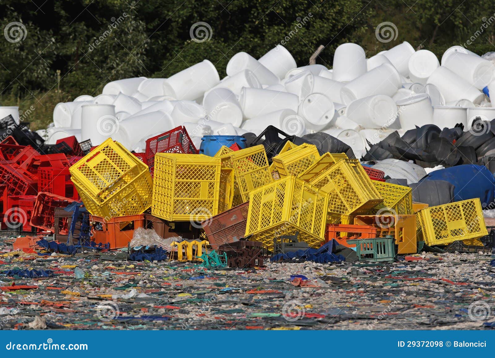 Recyclerend plastiek stock foto. Image of industrie, recycleer - 29372098