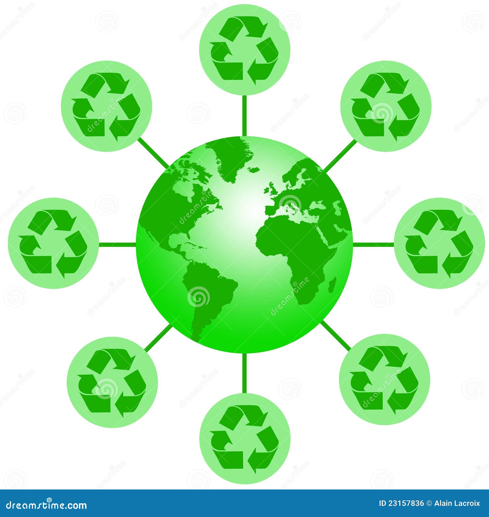 Recycling stock illustration. Illustration of ecology - 23157836