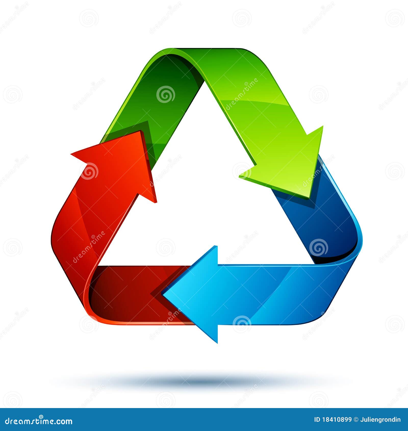 Recycling arrows stock vector. Illustration of conceptual - 18410899