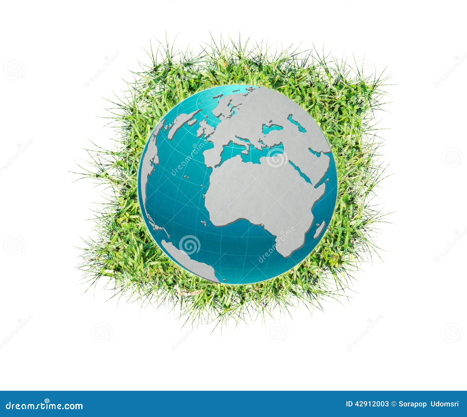 Recycling Arrows and Blue Earth Stock Illustration - Illustration of ...