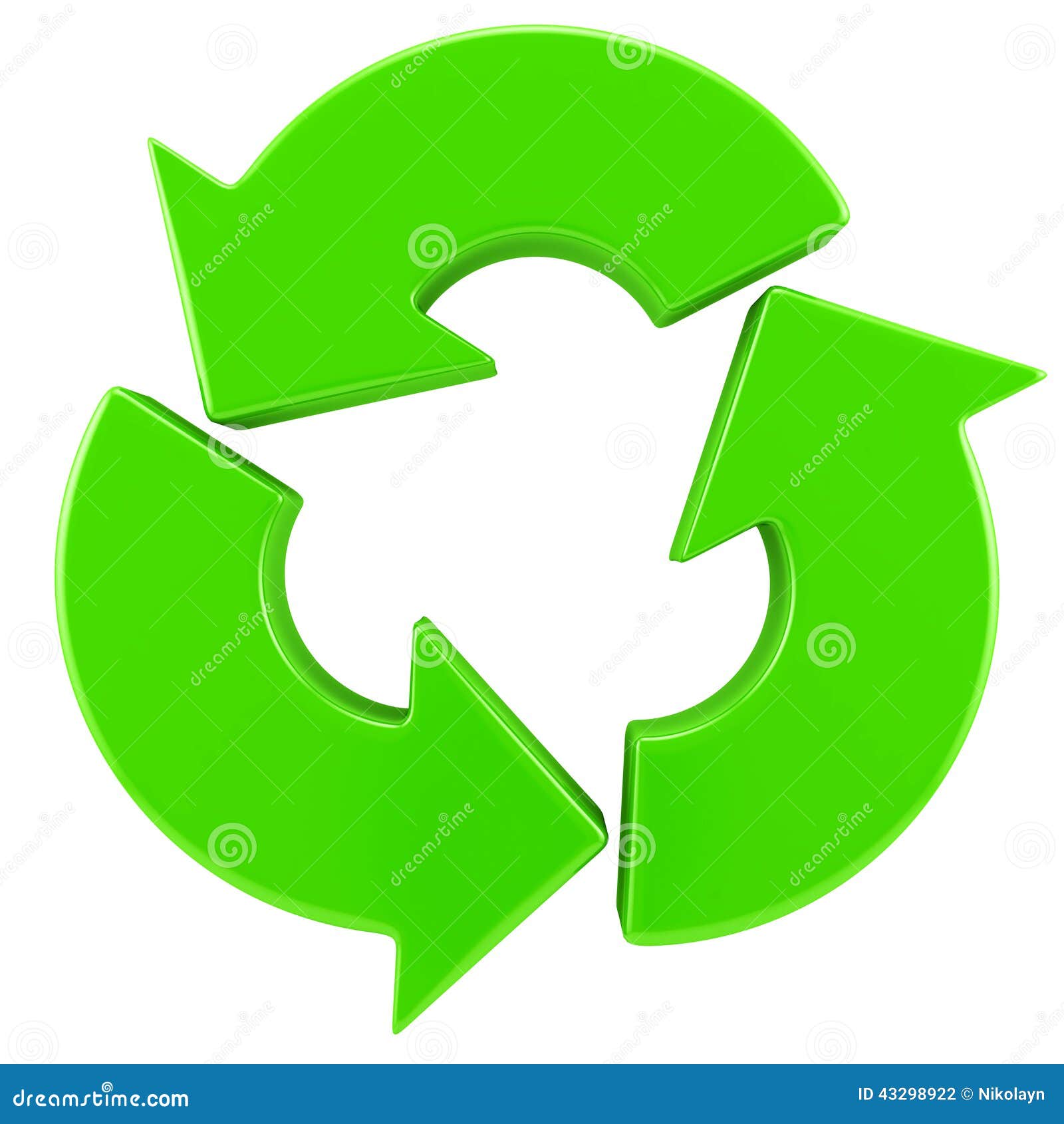 Recycling arrows sign stock illustration. Illustration of energy - 43298922