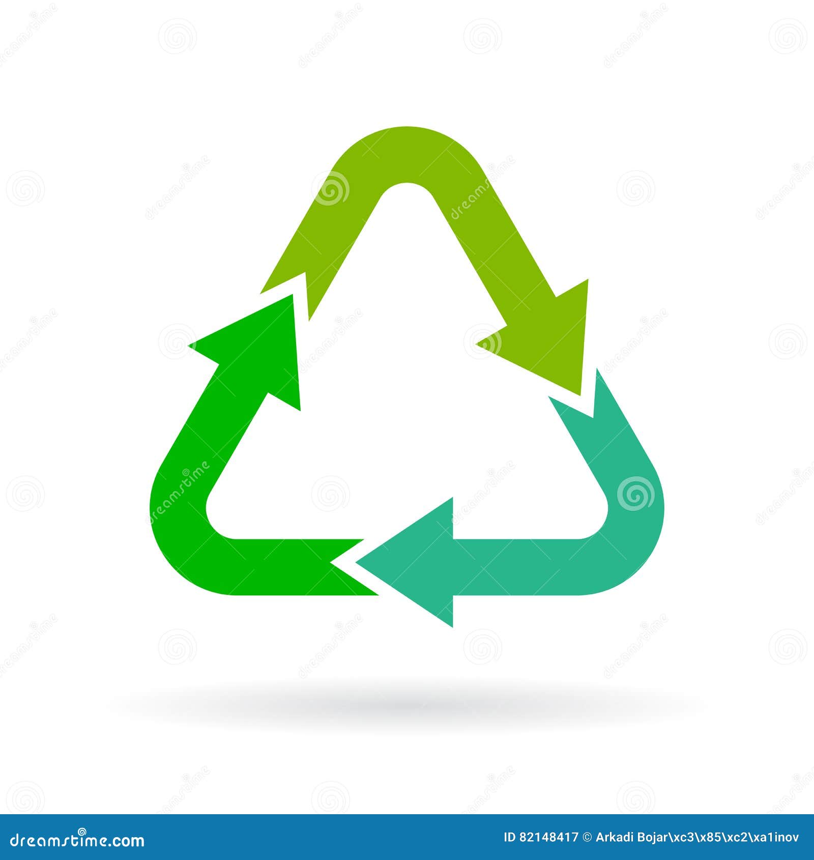 Recycling Arrows Vector Symbol Stock Vector - Illustration of idea ...