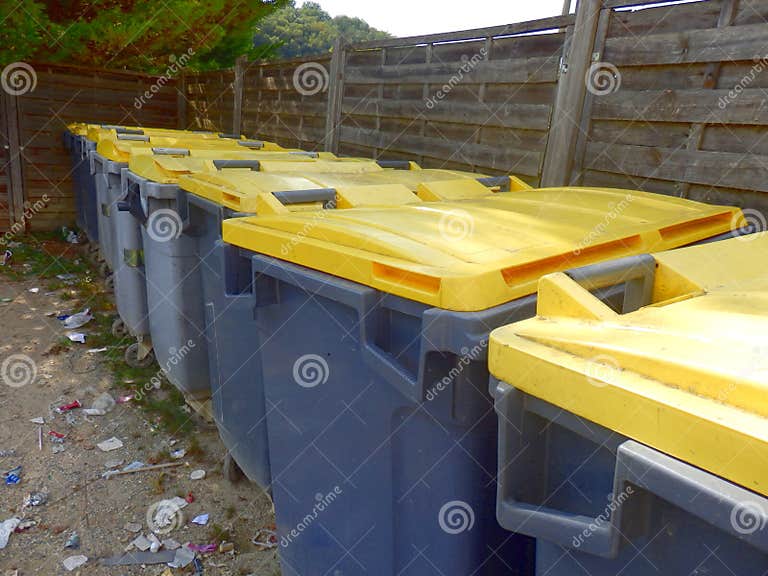 Recycling Bin Compound stock image. Image of litter, garbage - 99395517