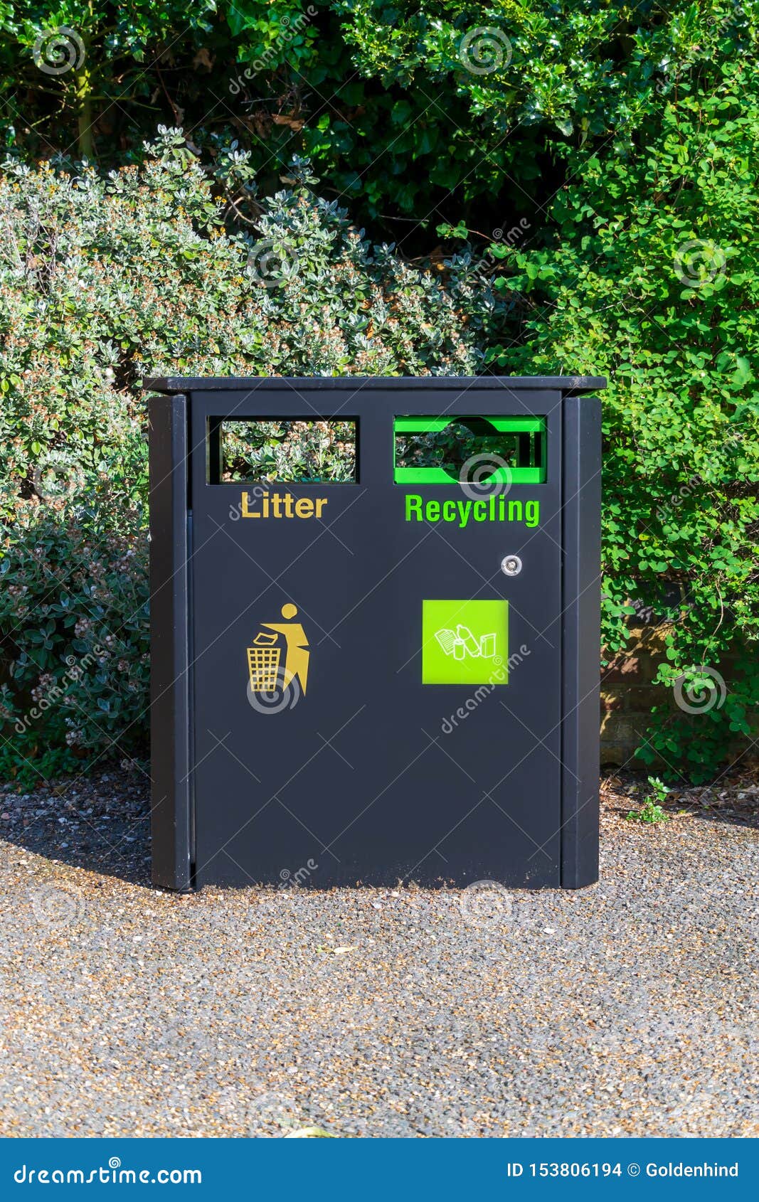 Separate Waste Collection. Modern Trash Bins For Household Waste ...