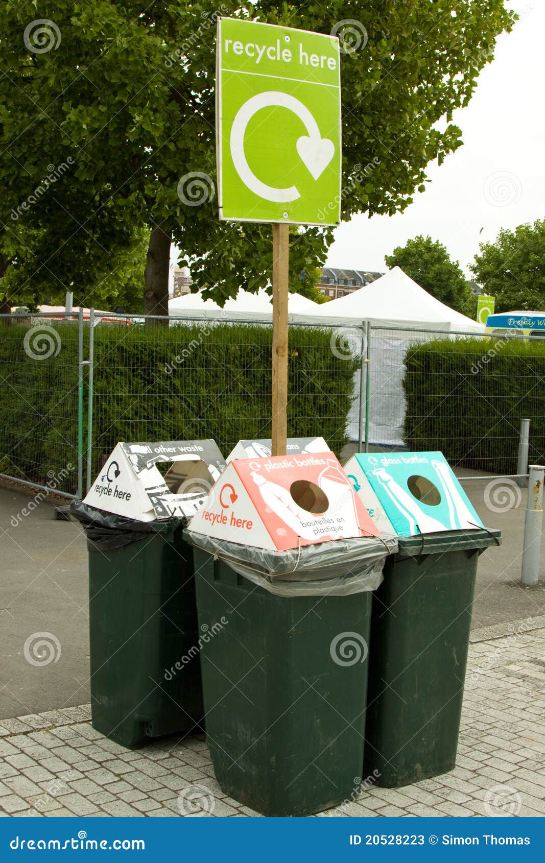 Recycling Bins Royalty-Free Stock Photo | CartoonDealer.com #46522047
