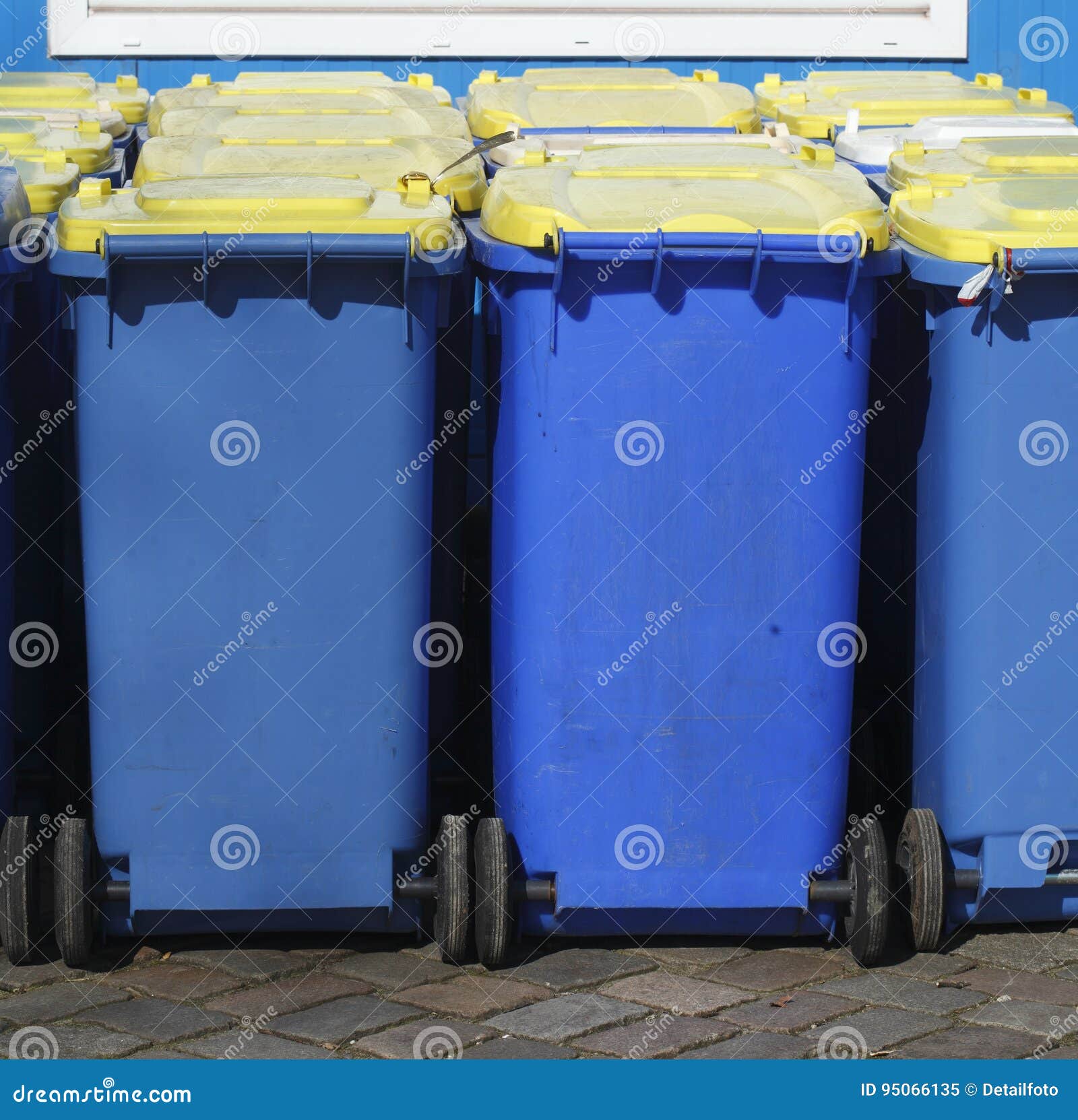 Recycling Bins, Bremen, Germany Stock Image - Image of blue, bremen ...