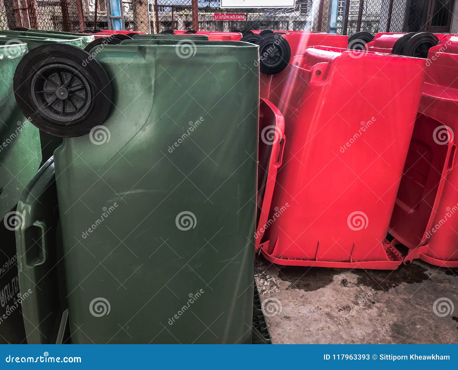 Recycling Bins , Public Trash Stock Image - Image of container ...