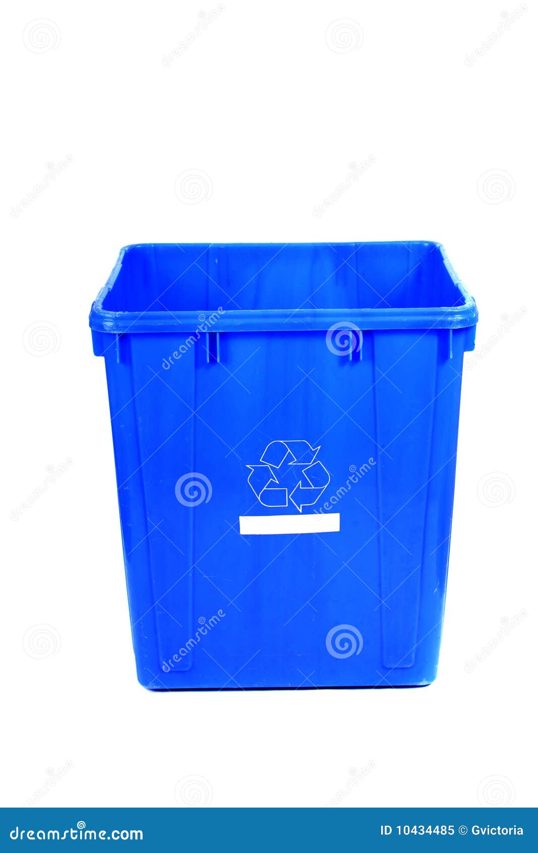 Recycling blue bin stock image. Image of environment - 10434485