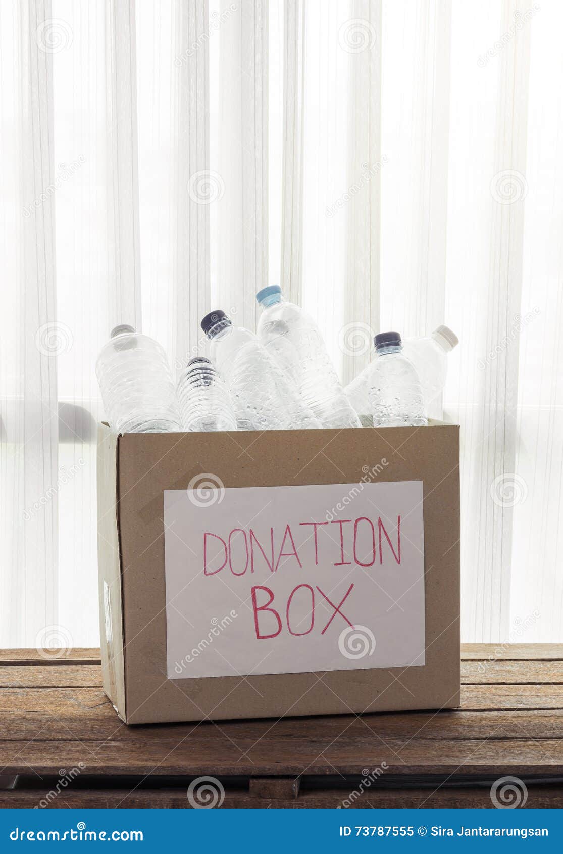 Recycling Box Filled with Clear Plastic Containers Stock Image - Image ...
