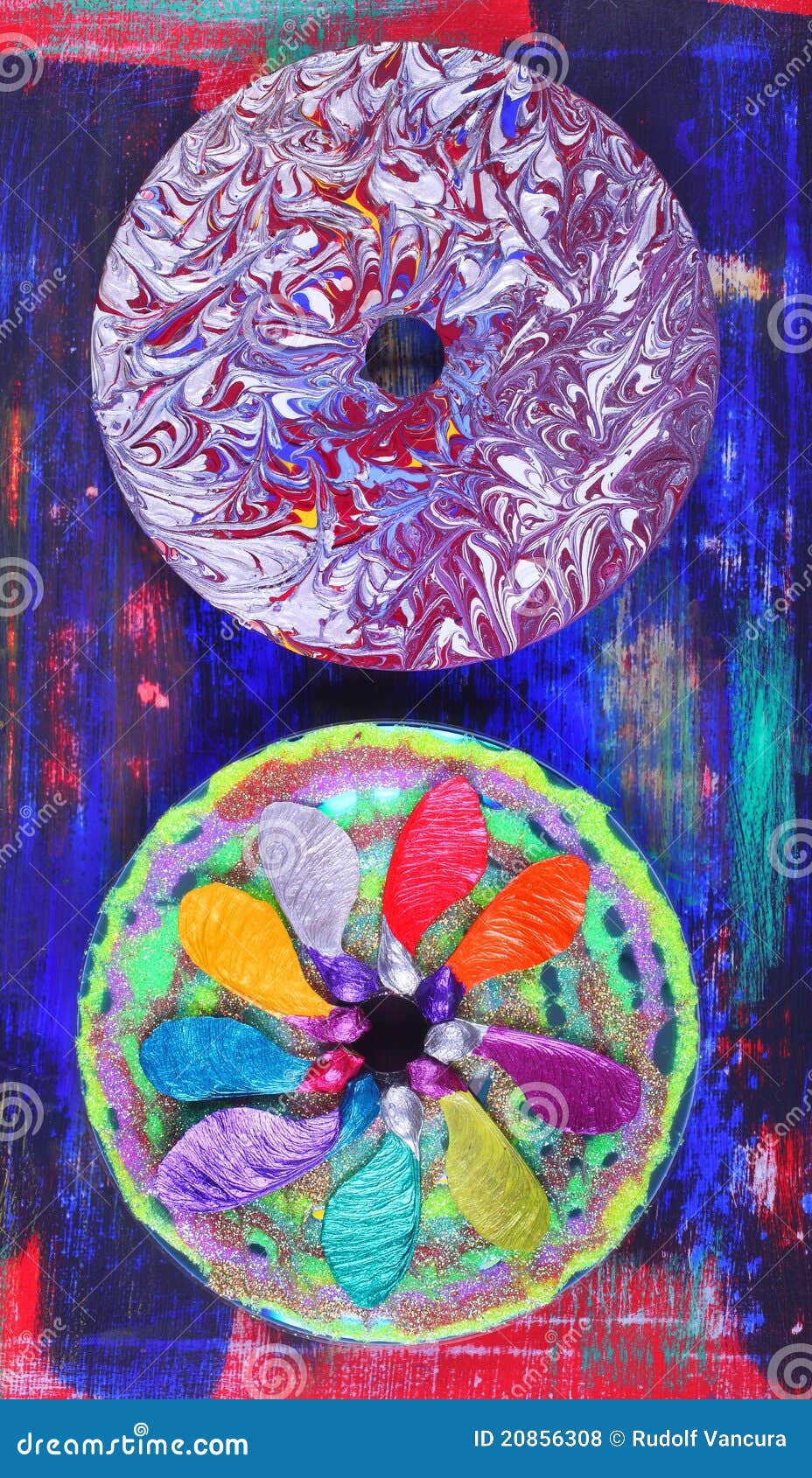 Recycling CDs to art stock photo. Image of disk, colour - 20856308