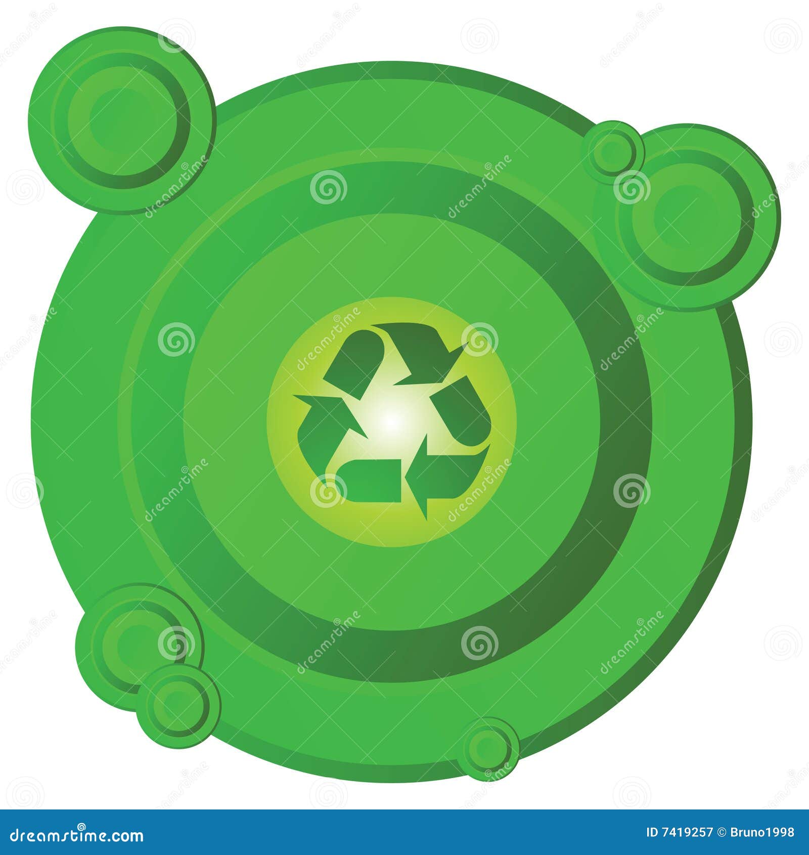 Recycling circle stock vector. Illustration of concept - 7419257